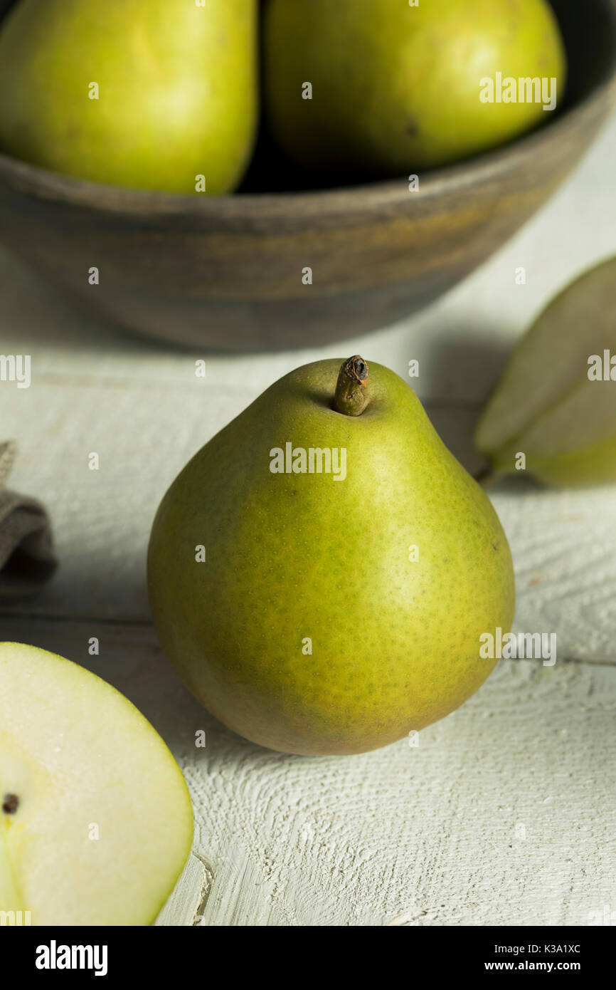 Raw Green Organic Seckel Pears Ready to Eat Stock Photo - Alamy