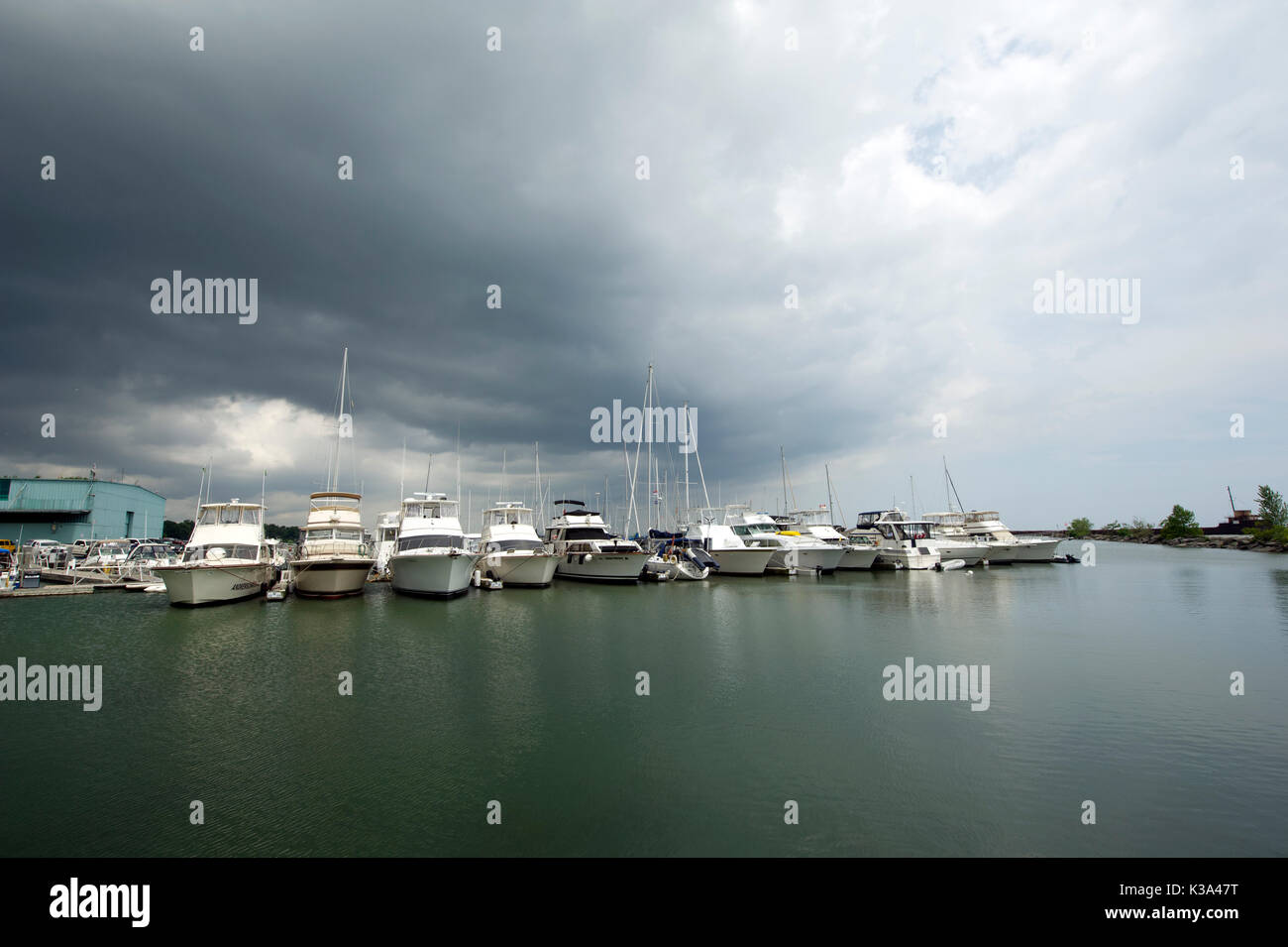 Port Credit marina on Lake Ontario Stock Photo - Alamy