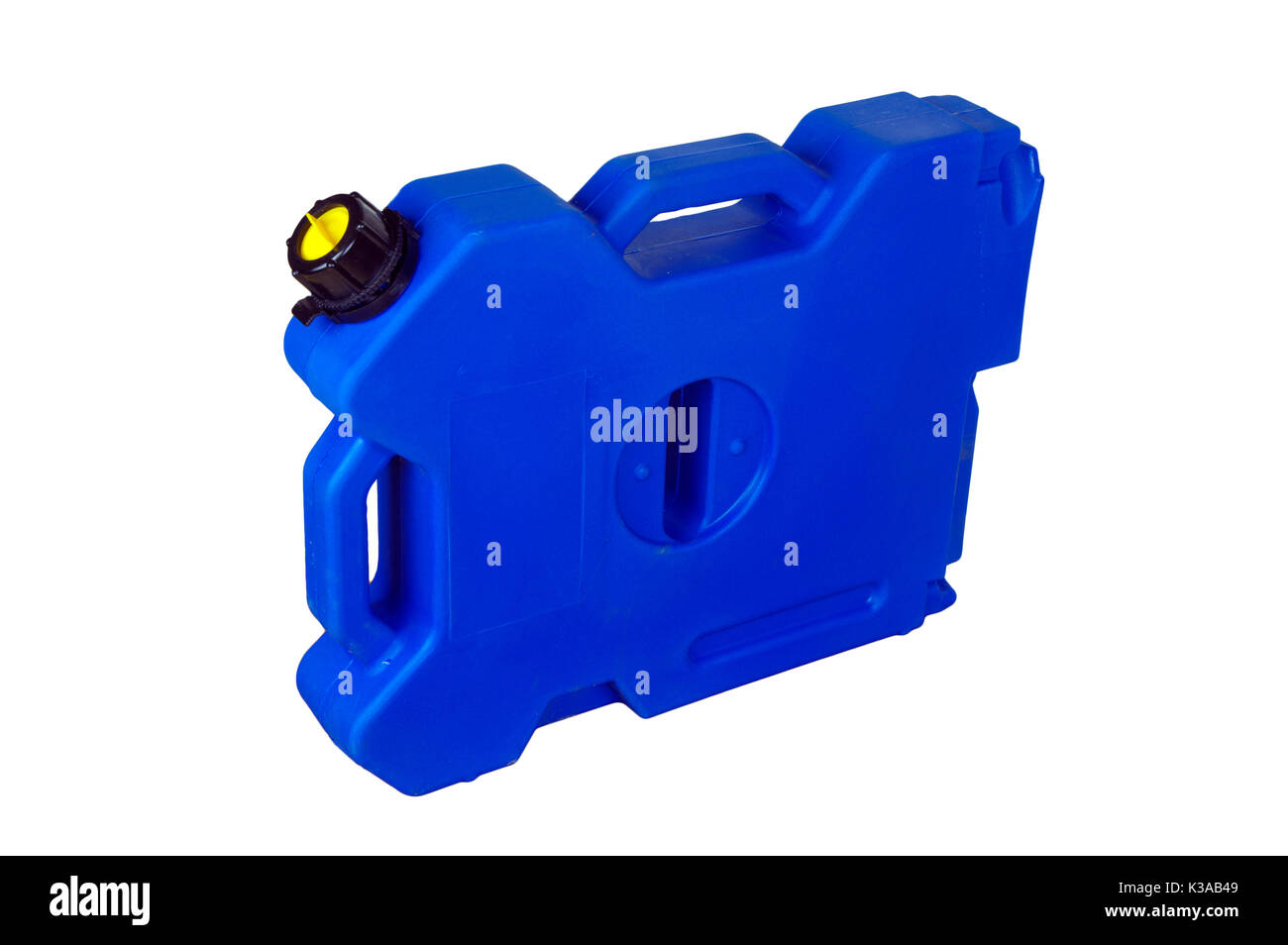 Blue plastic Expedition canister, container isolated on white ...