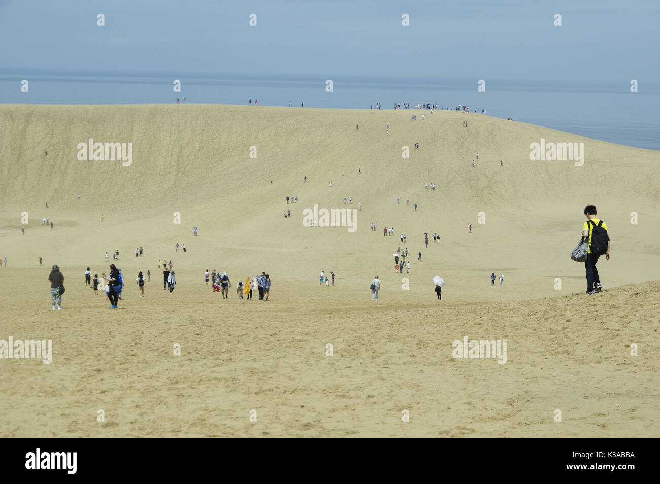 Tottori sand dune in Japan with tourists Stock Photo - Alamy