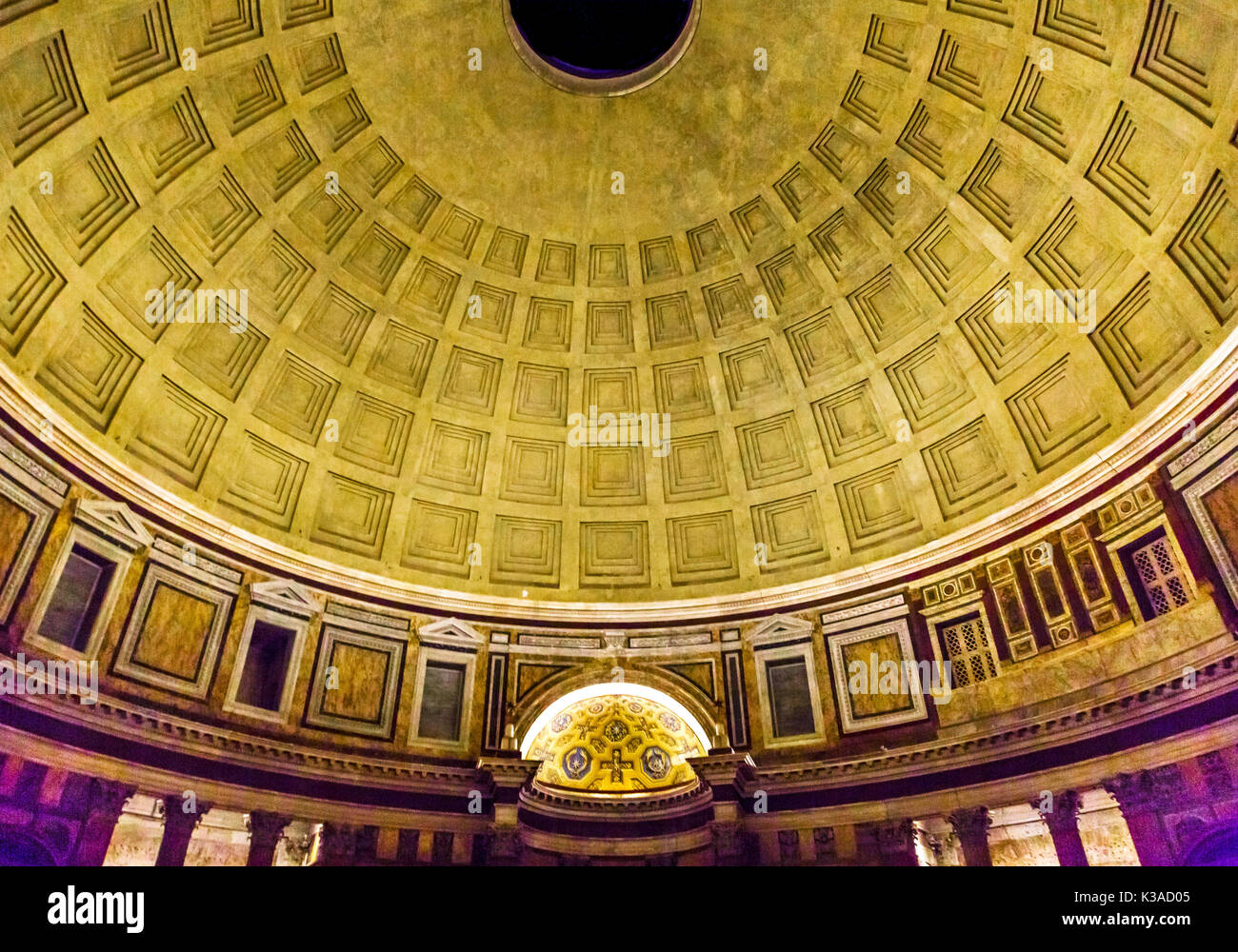 Dome Pillars Altar Pantheon Rome Italy Stock Photo - Alamy