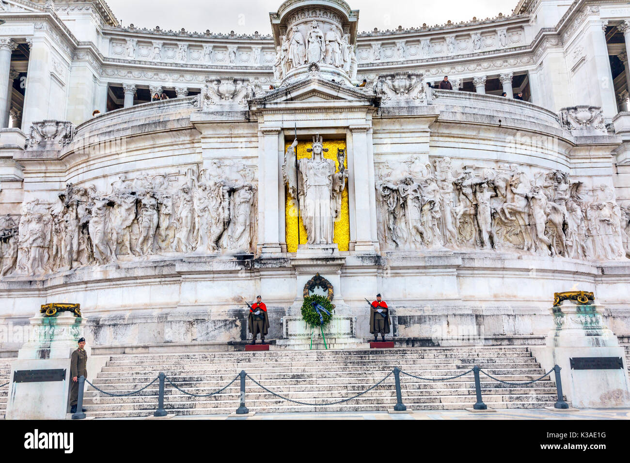Tomb of Unknown Soldier Victor Emanuele Monument Rome Italy. Monument ...