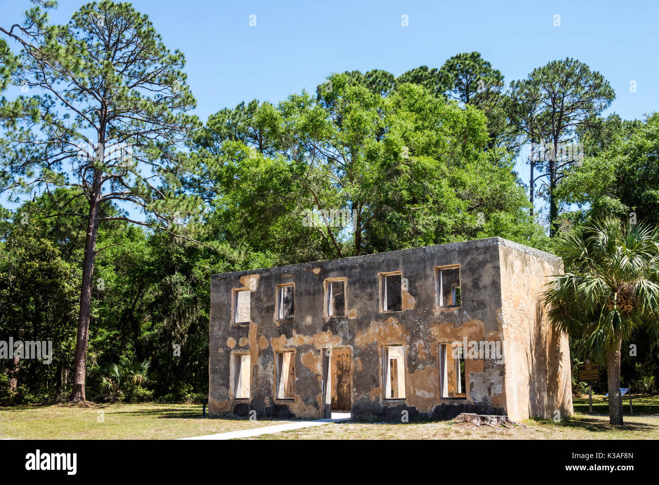 Georgia,Jekyll Island,barrier island,historic site,Horton House,tabby ...