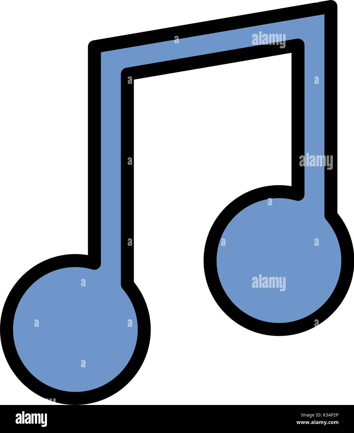 music note vector illustration Stock Vector Image & Art - Alamy