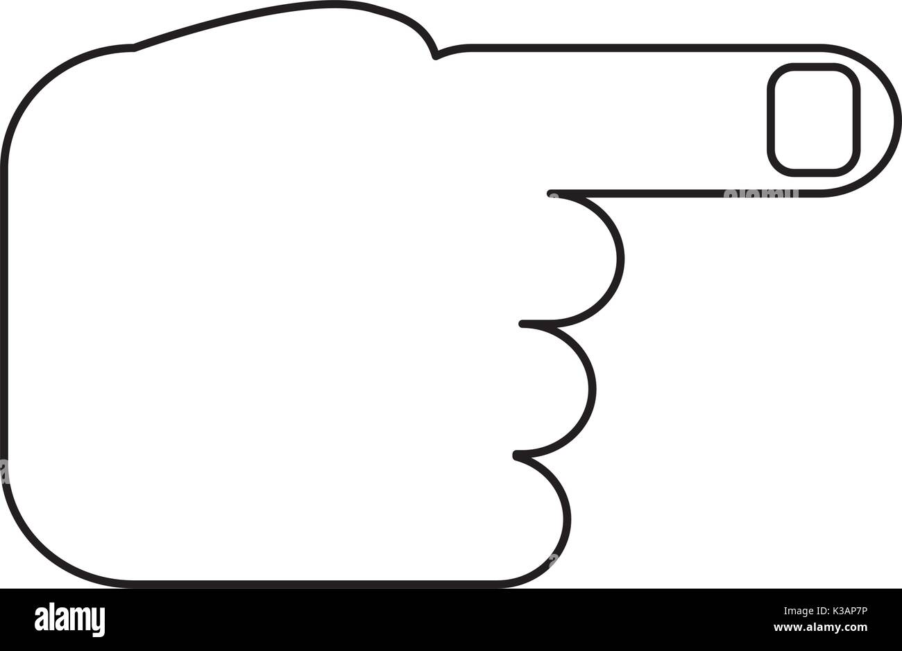 hand vector illustration Stock Vector Image & Art - Alamy