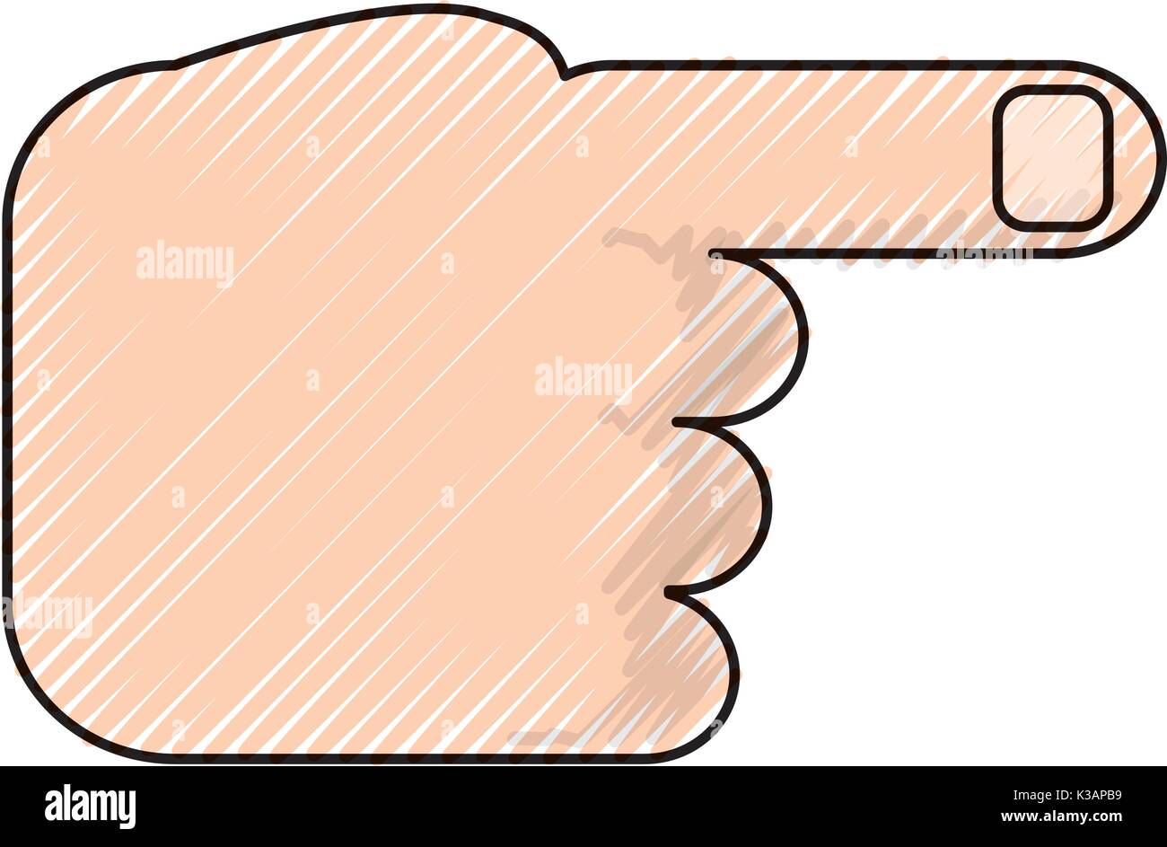 hand vector illustration Stock Vector Image & Art - Alamy