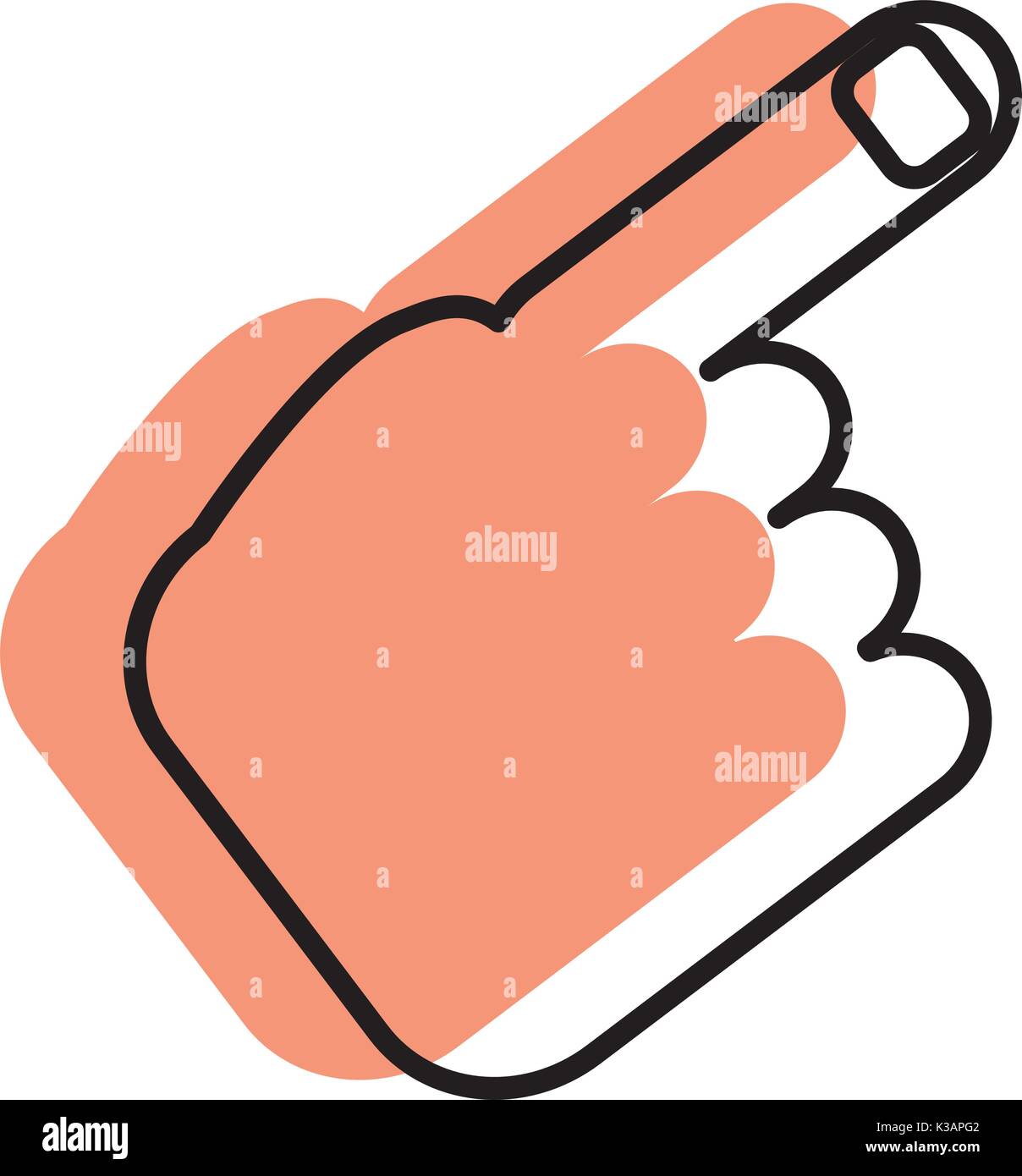 hand pointing icon Stock Vector Image & Art - Alamy