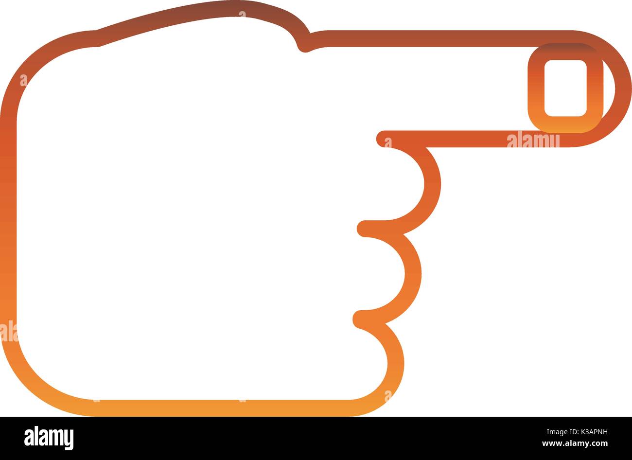 hand pointing icon Stock Vector Image & Art - Alamy