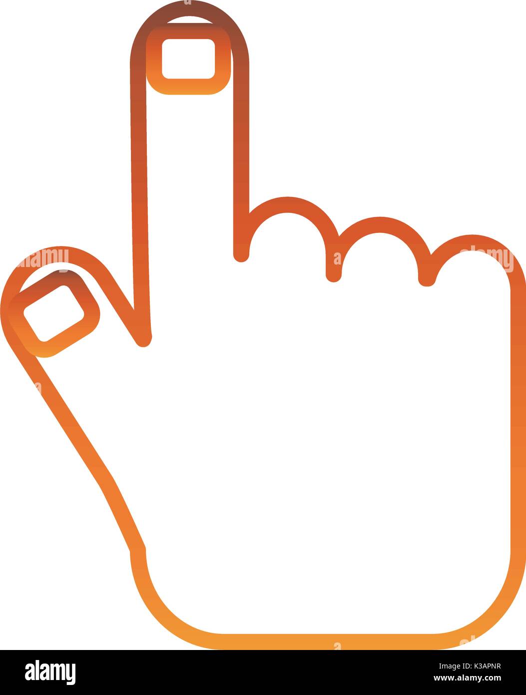 hand pointing icon Stock Vector Image & Art - Alamy