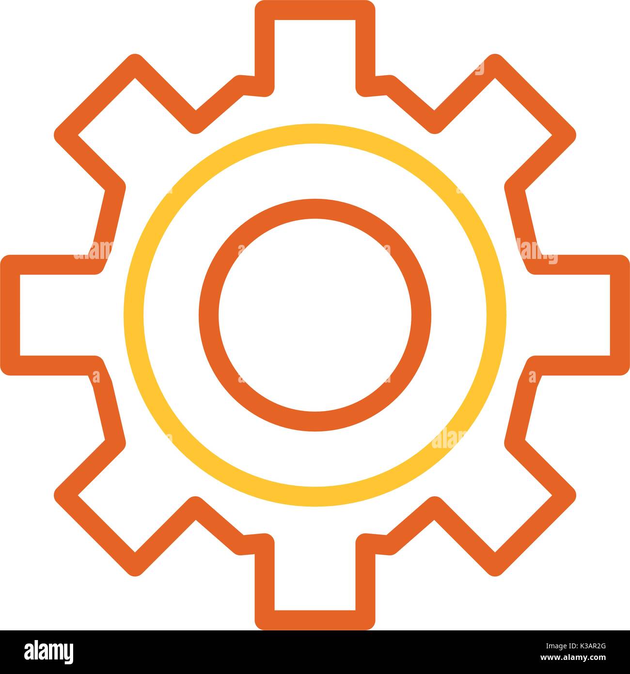 gear wheel icon Stock Vector Image & Art - Alamy