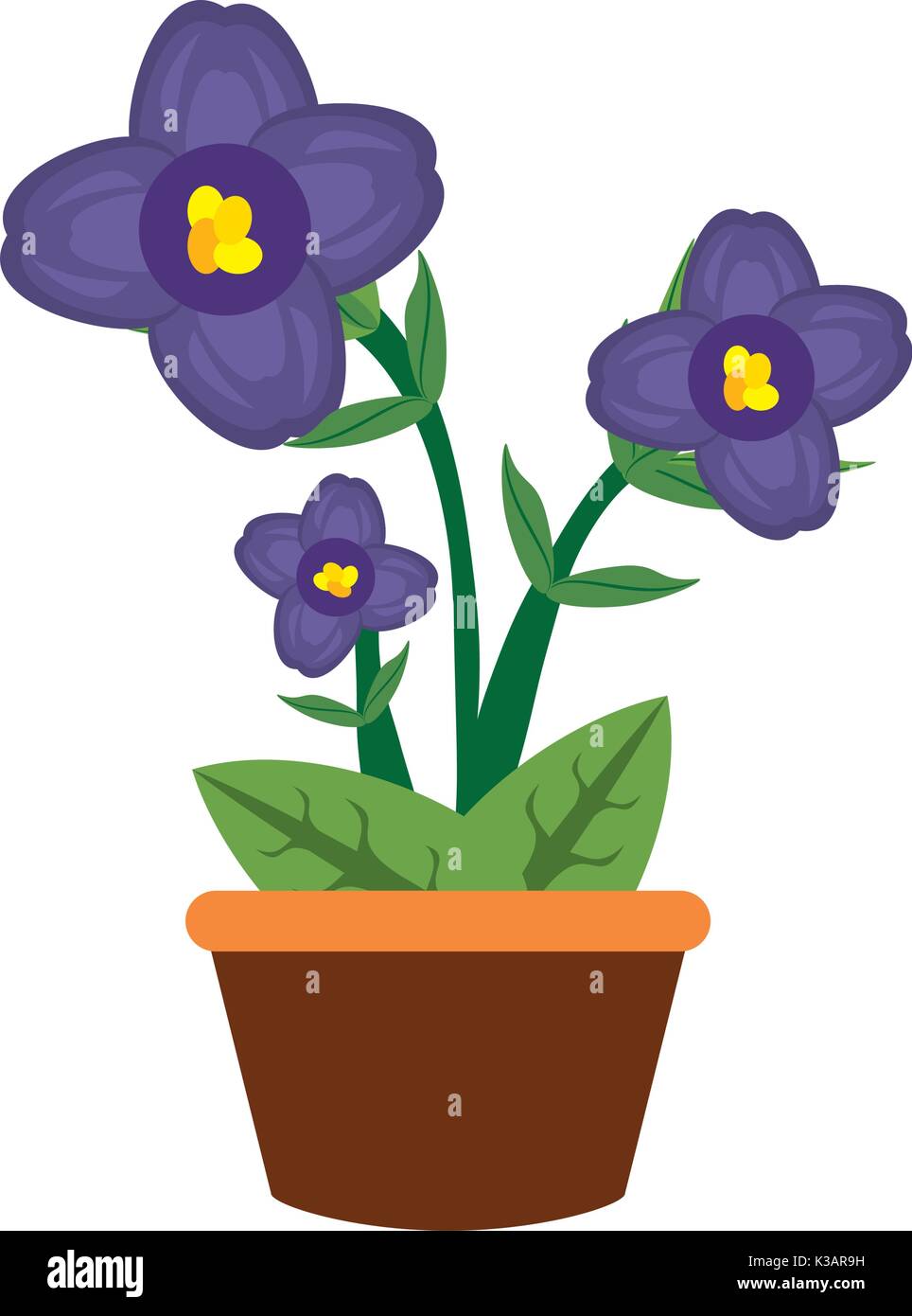 flower plant vector illustration Stock Vector Image & Art - Alamy