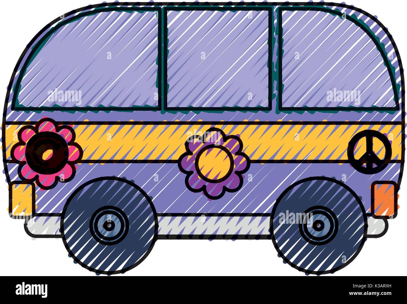 hippie van icon Stock Vector Image & Art - Alamy