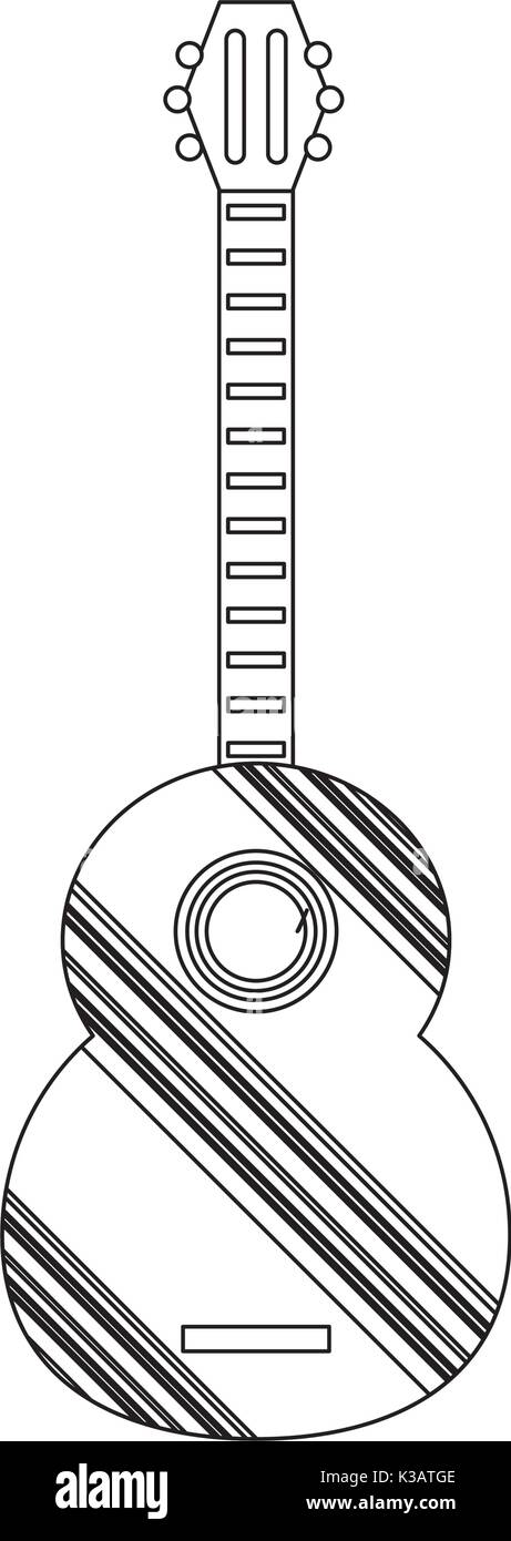 decorative guitar vector illustration Stock Vector Image & Art - Alamy