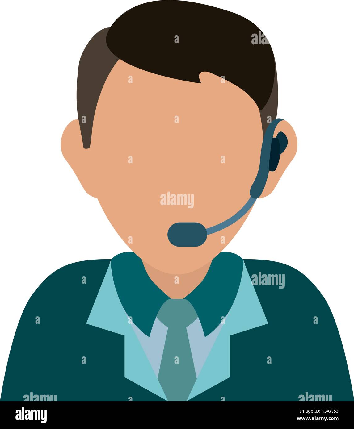 operator man vector illustration Stock Vector Image & Art - Alamy