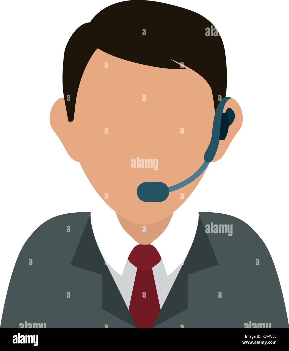 operator man vector illustration Stock Vector Image & Art - Alamy