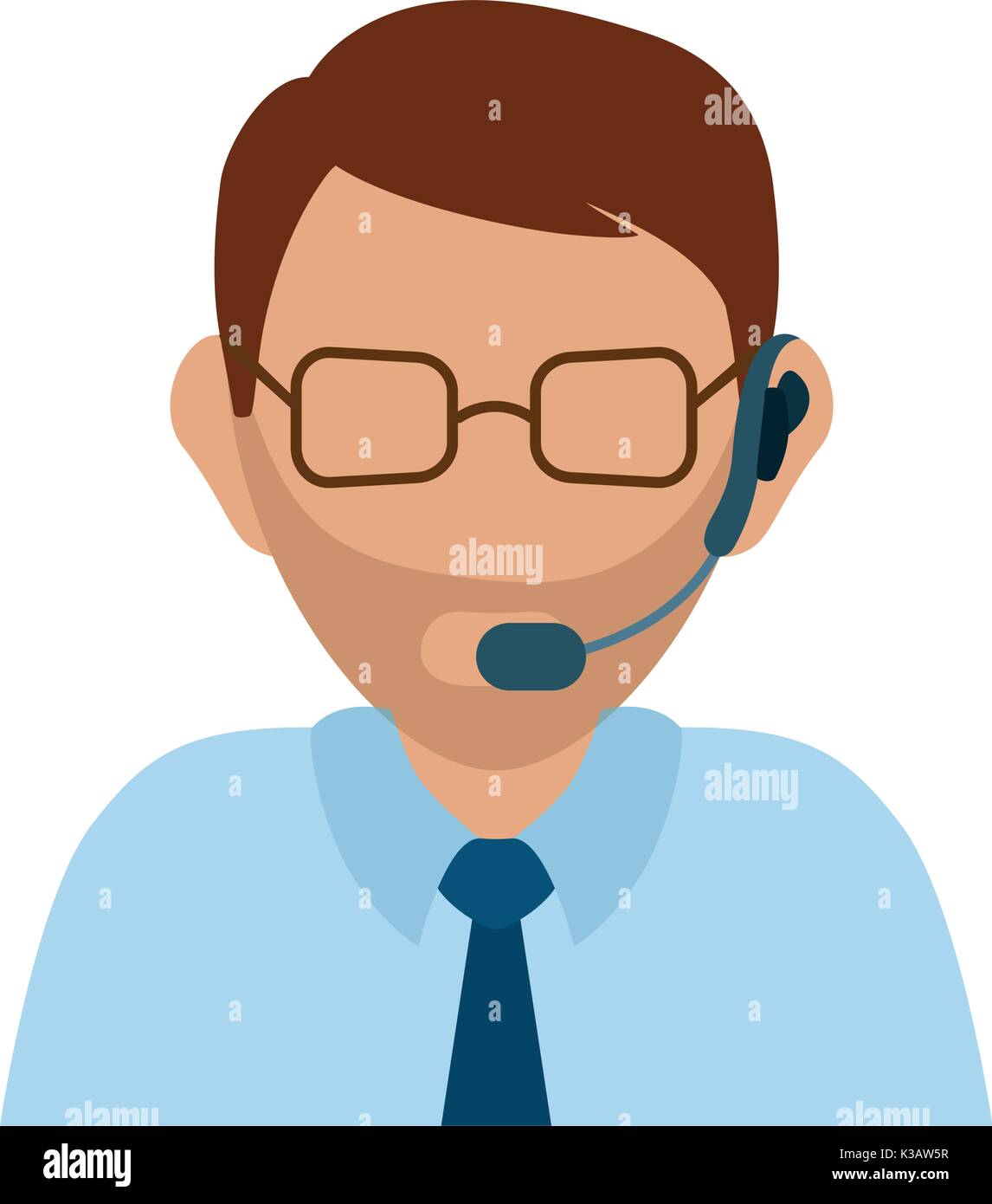 operator man vector illustration Stock Vector Image & Art - Alamy