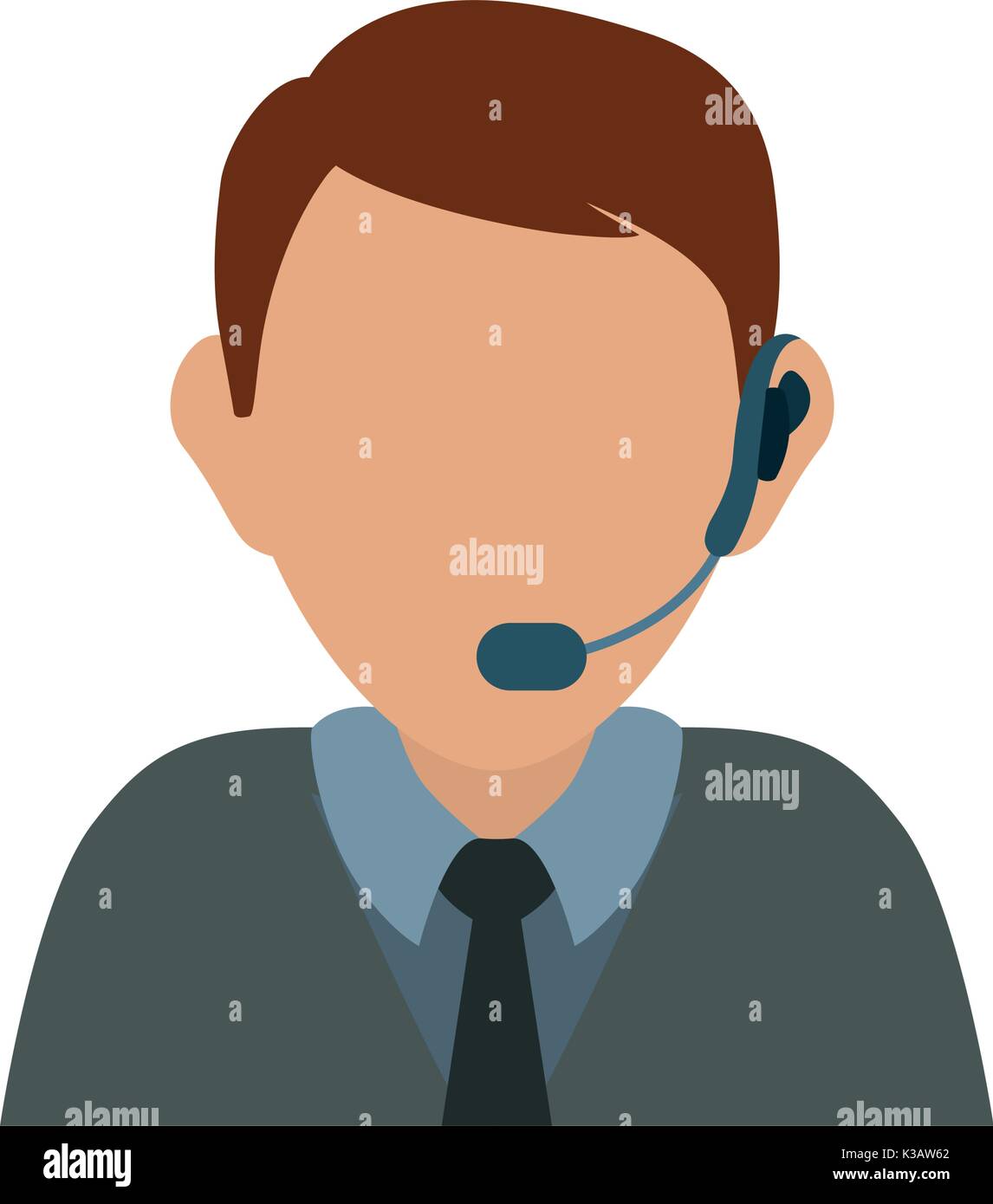 operator man vector illustration Stock Vector Image & Art - Alamy