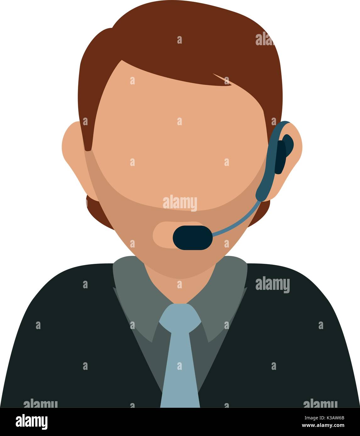 operator man vector illustration Stock Vector Image & Art - Alamy