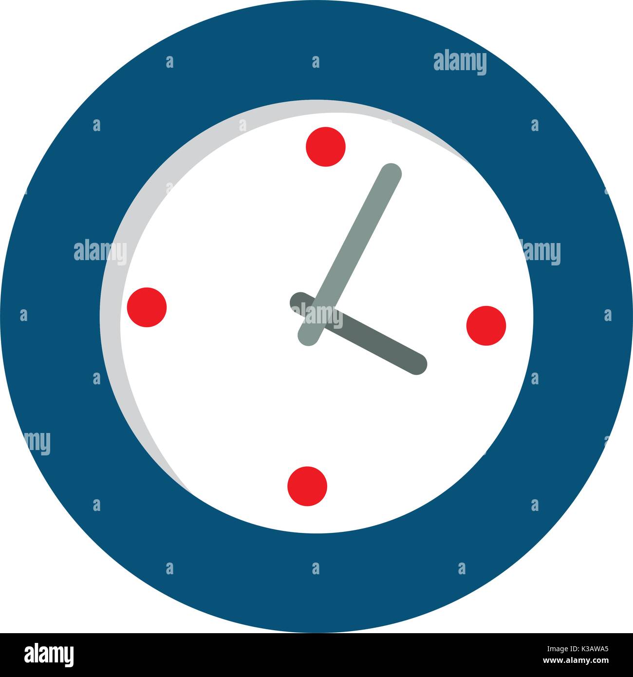 wall clock vector illustration Stock Vector Image & Art - Alamy