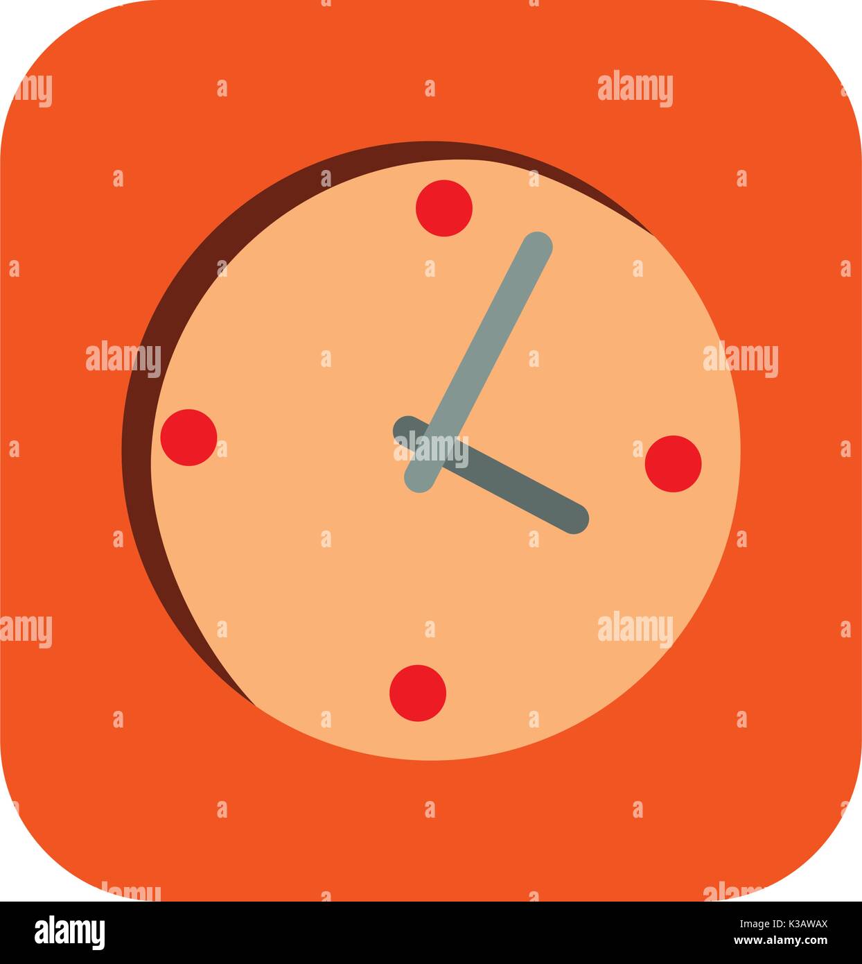 wall clock vector illustration Stock Vector Image & Art - Alamy