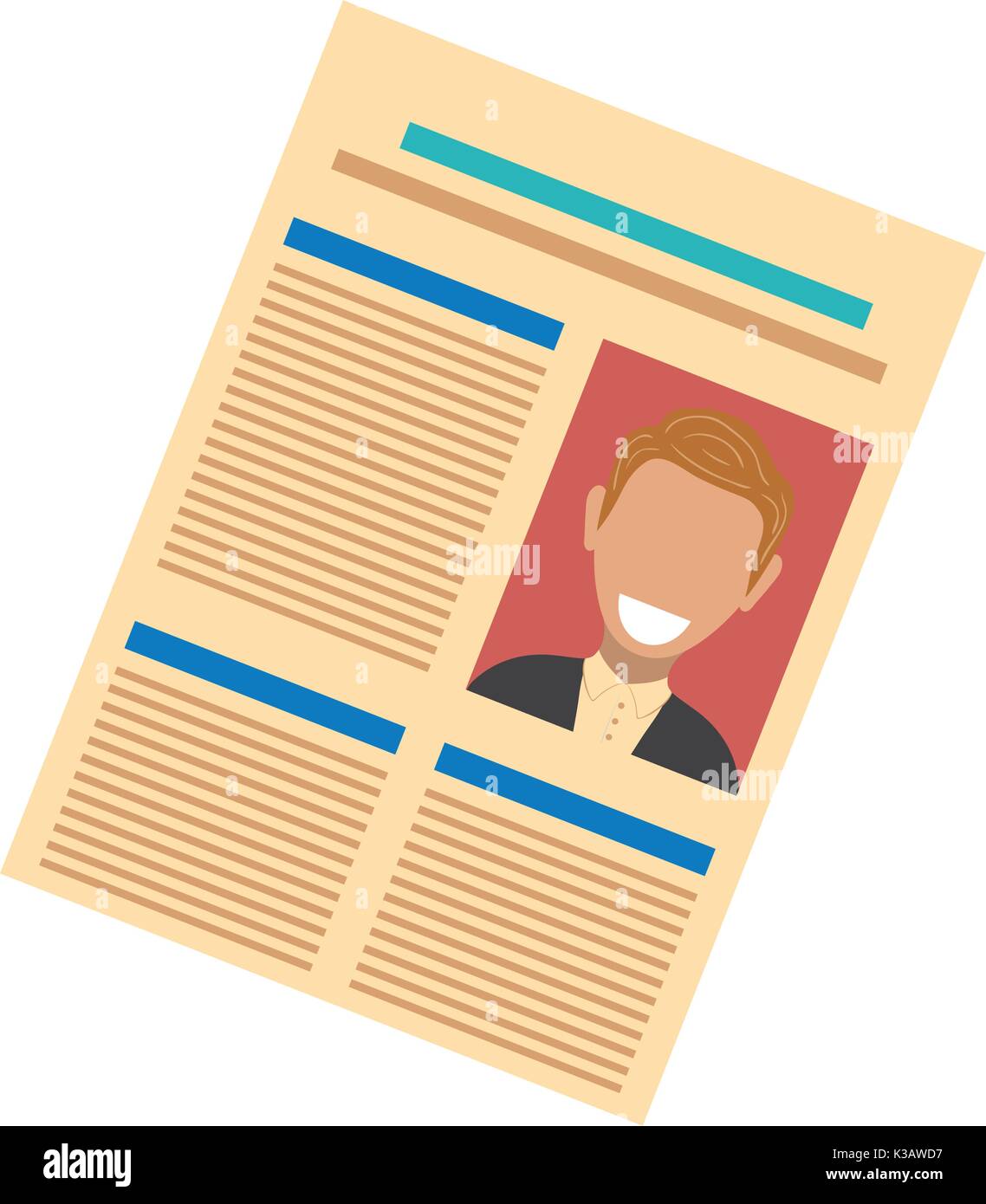 newspaper vector illustration Stock Vector Image & Art - Alamy