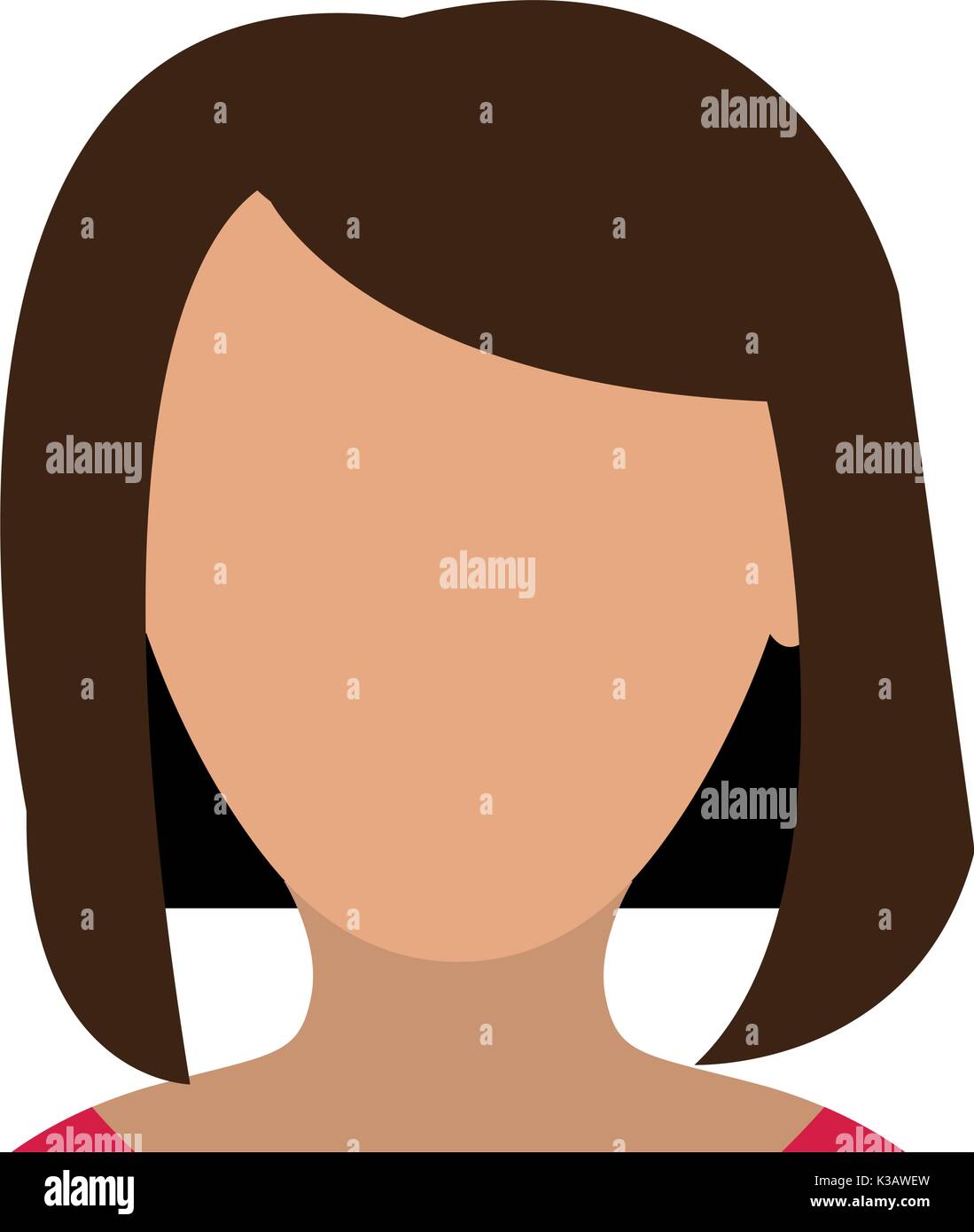 woman face vector illustration Stock Vector Image & Art - Alamy