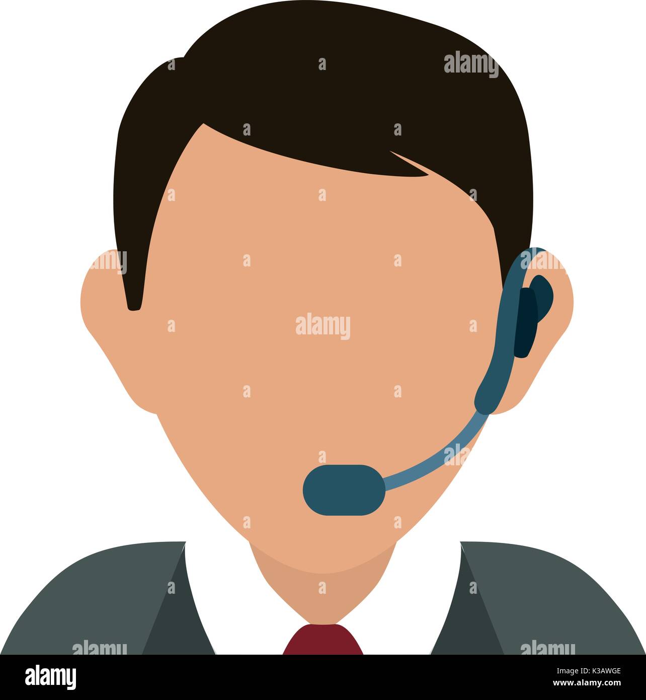 operator man vector illustration Stock Vector Image & Art - Alamy