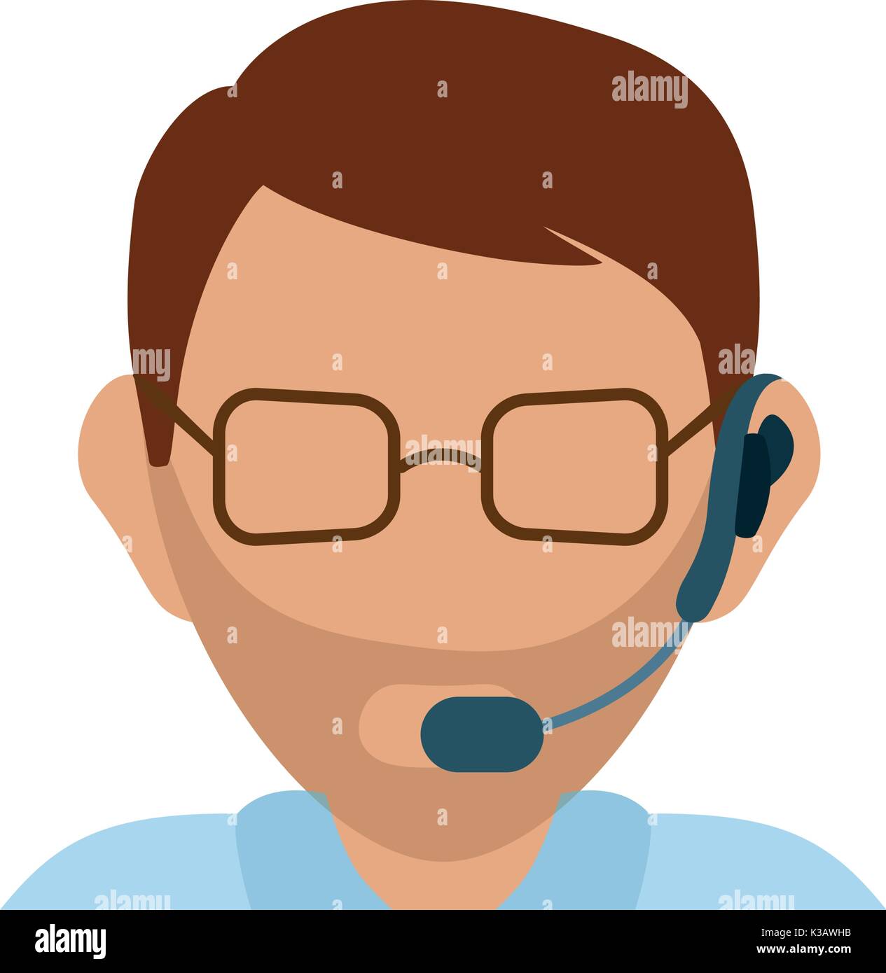 operator man vector illustration Stock Vector Image & Art - Alamy