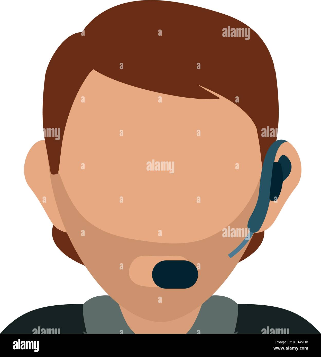 operator man vector illustration Stock Vector Image & Art - Alamy