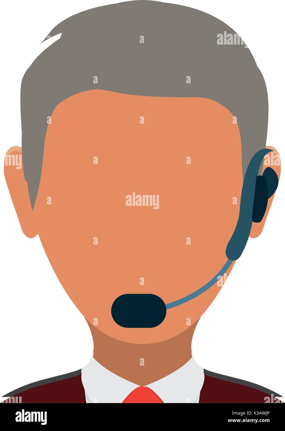 operator man vector illustration Stock Vector Image & Art - Alamy