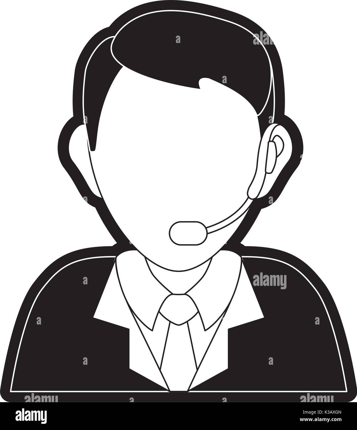 man call center vector illustration Stock Vector Image & Art - Alamy