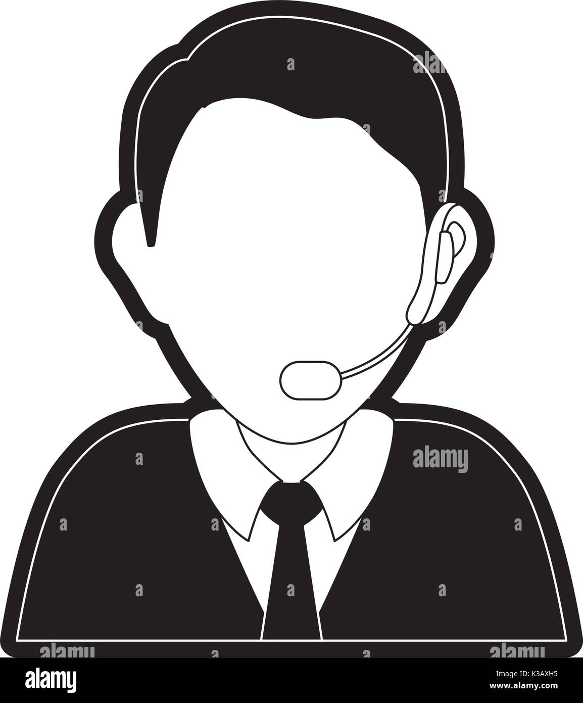man call center vector illustration Stock Vector Image & Art - Alamy