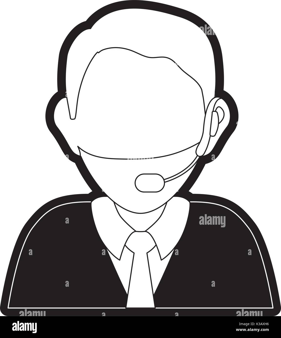 man call center vector illustration Stock Vector Image & Art - Alamy