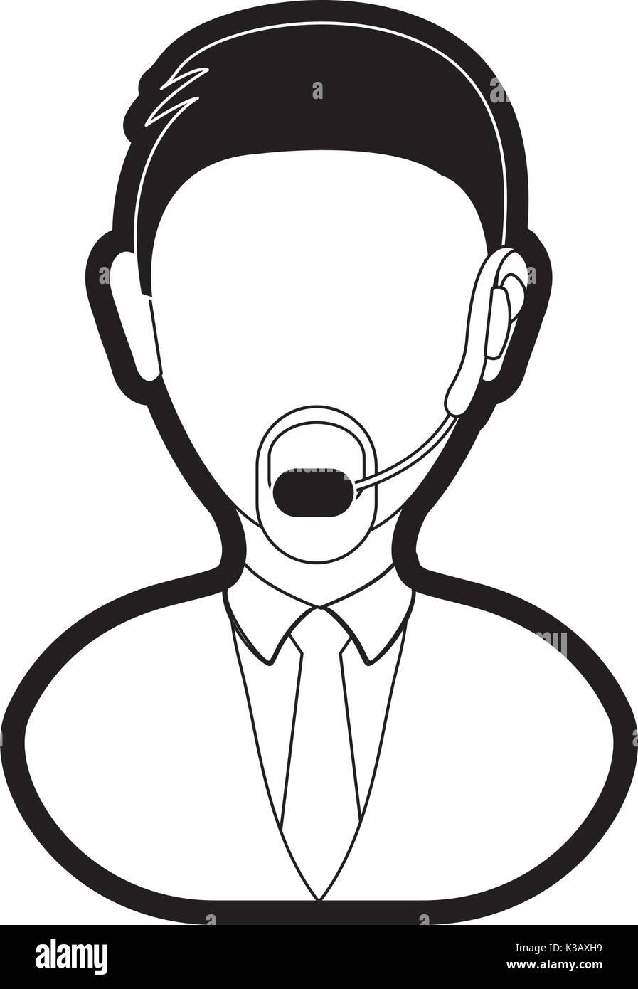 man call center vector illustration Stock Vector Image & Art - Alamy