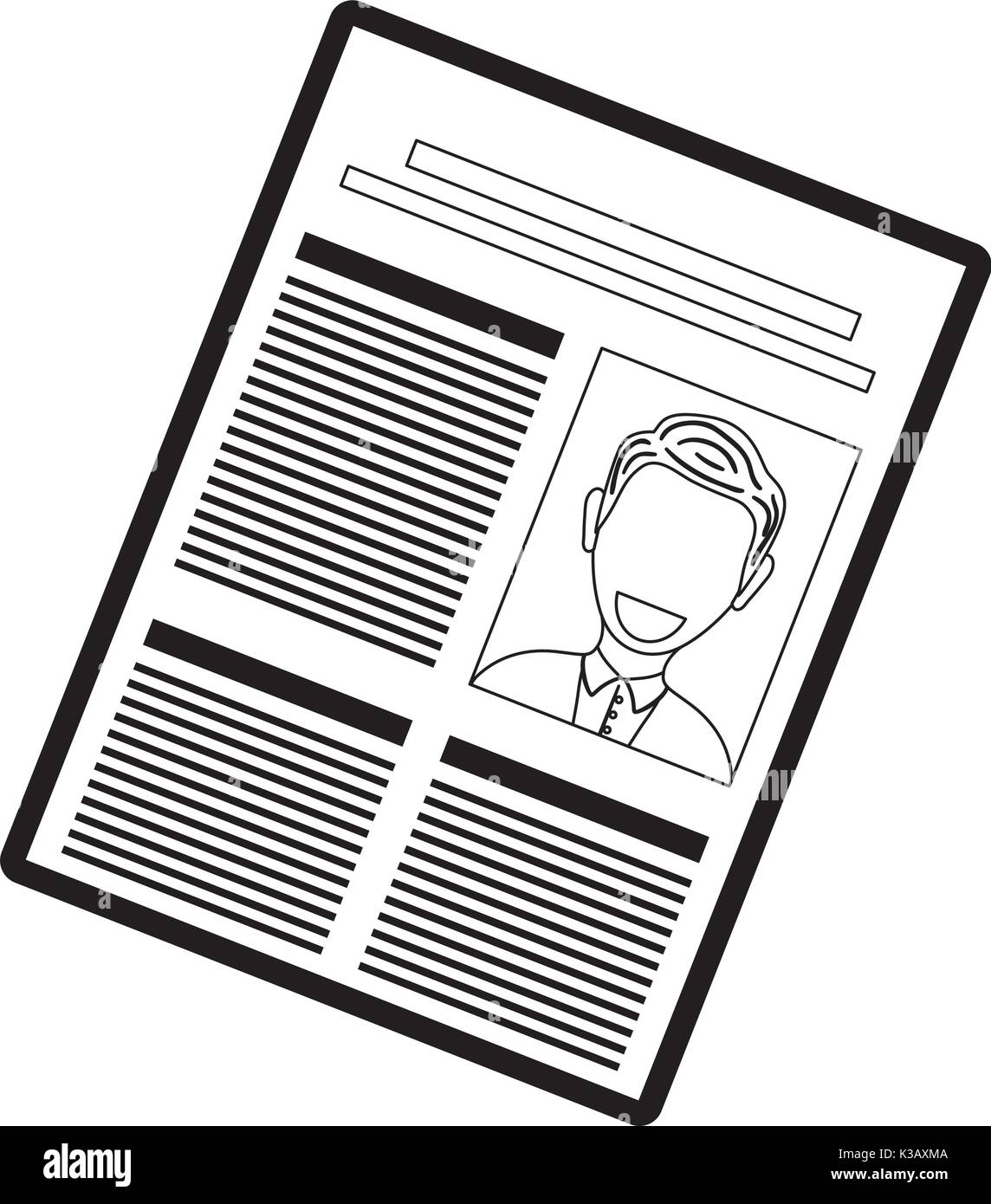 Newspaper financial flat Stock Vector Images - Alamy