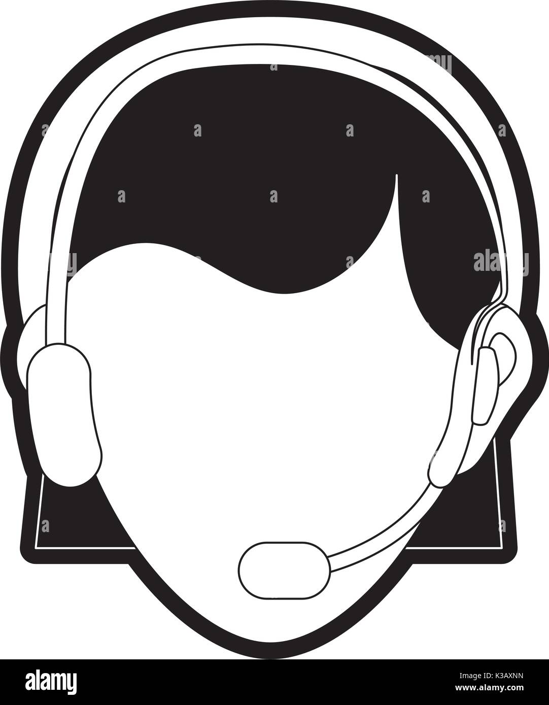 woman call center vector illustration Stock Vector Image & Art - Alamy