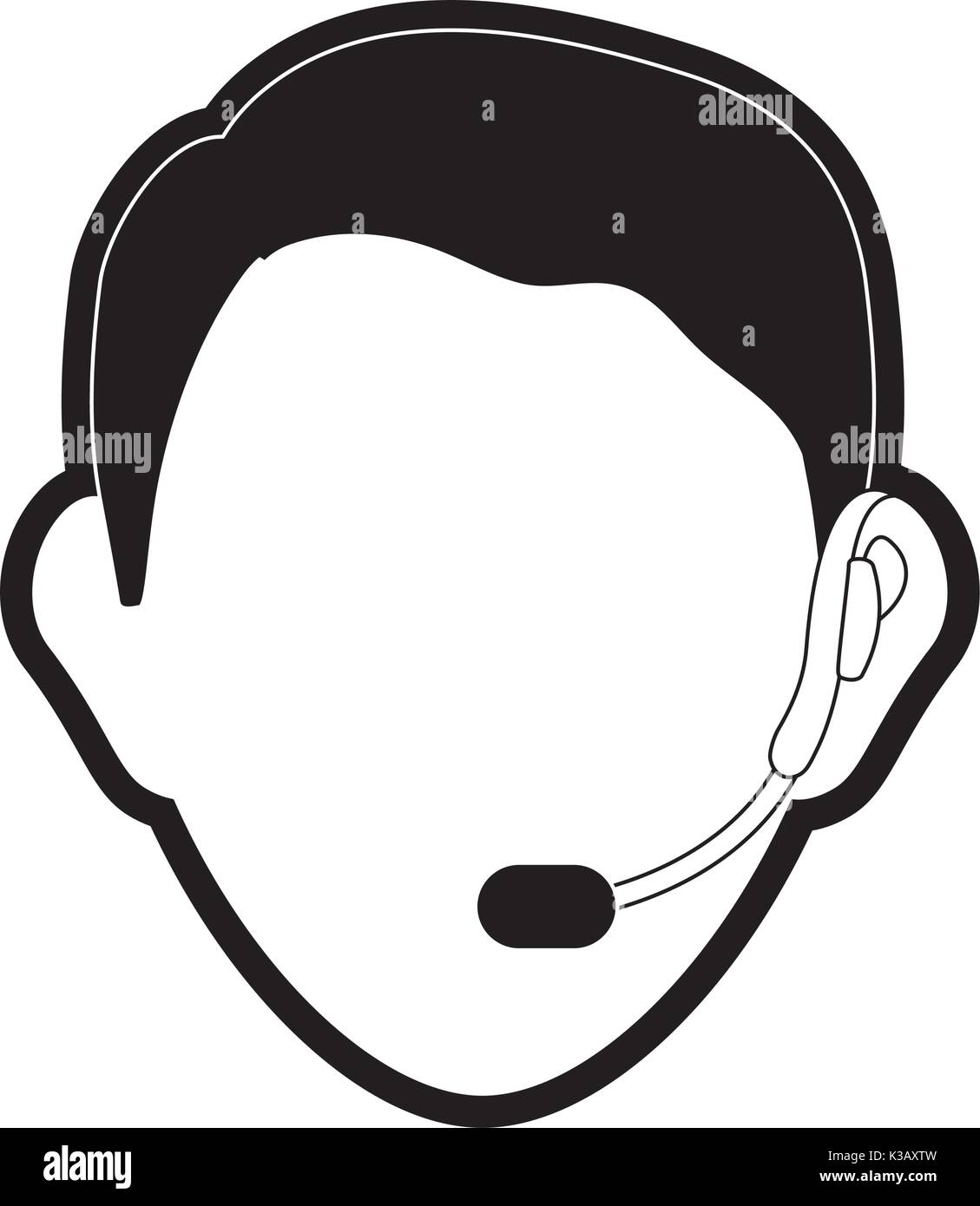 face man call center vector illustration Stock Vector Image & Art - Alamy