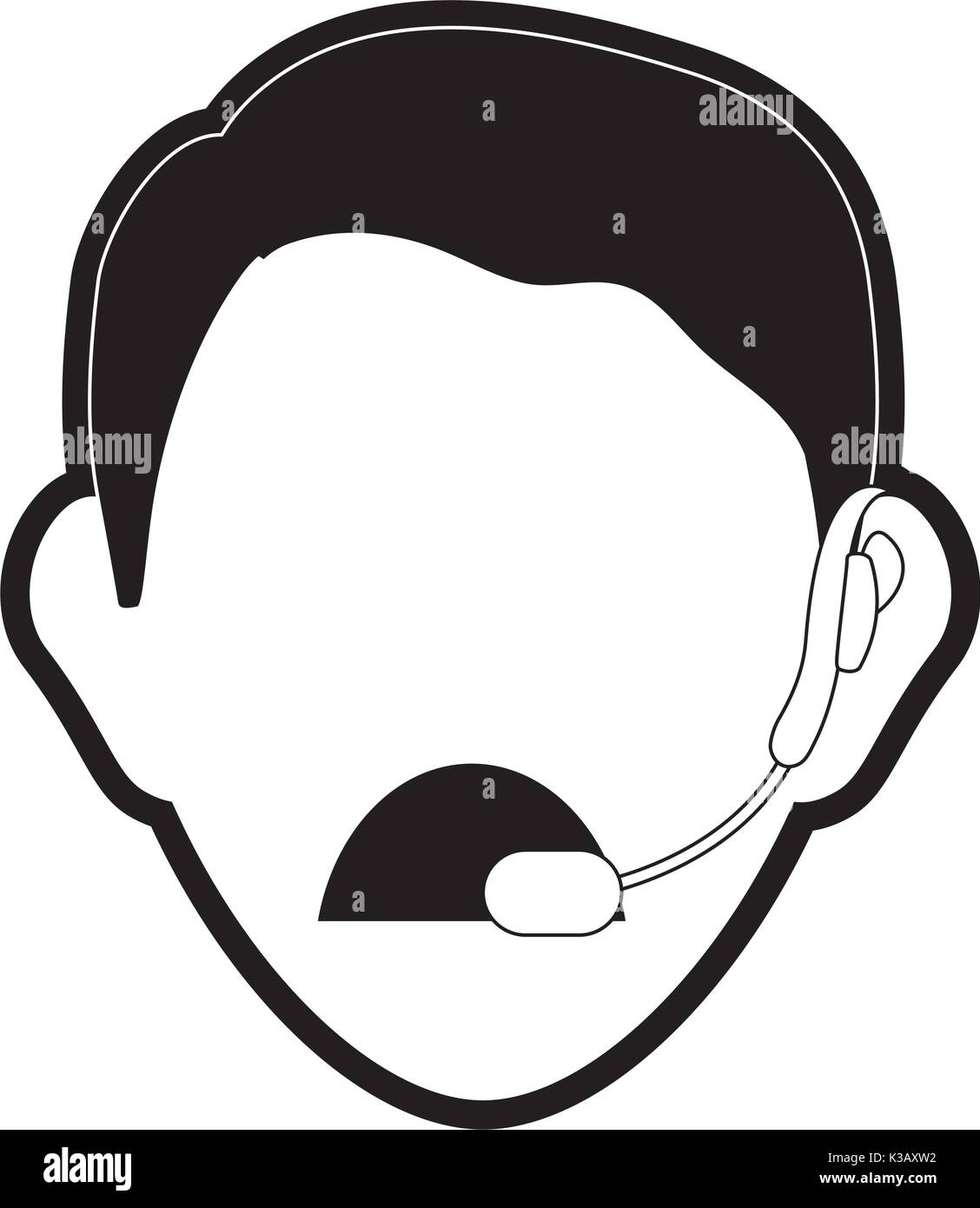face, man call center vector illustration Stock Vector Image & Art - Alamy