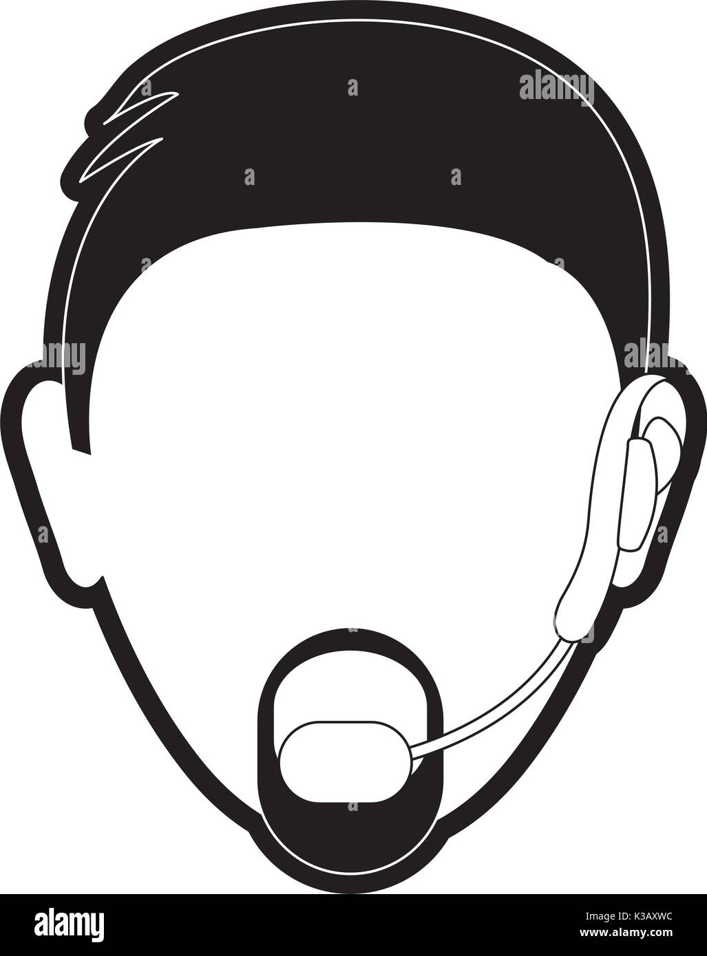 face man call center vector illustration Stock Vector Image & Art - Alamy