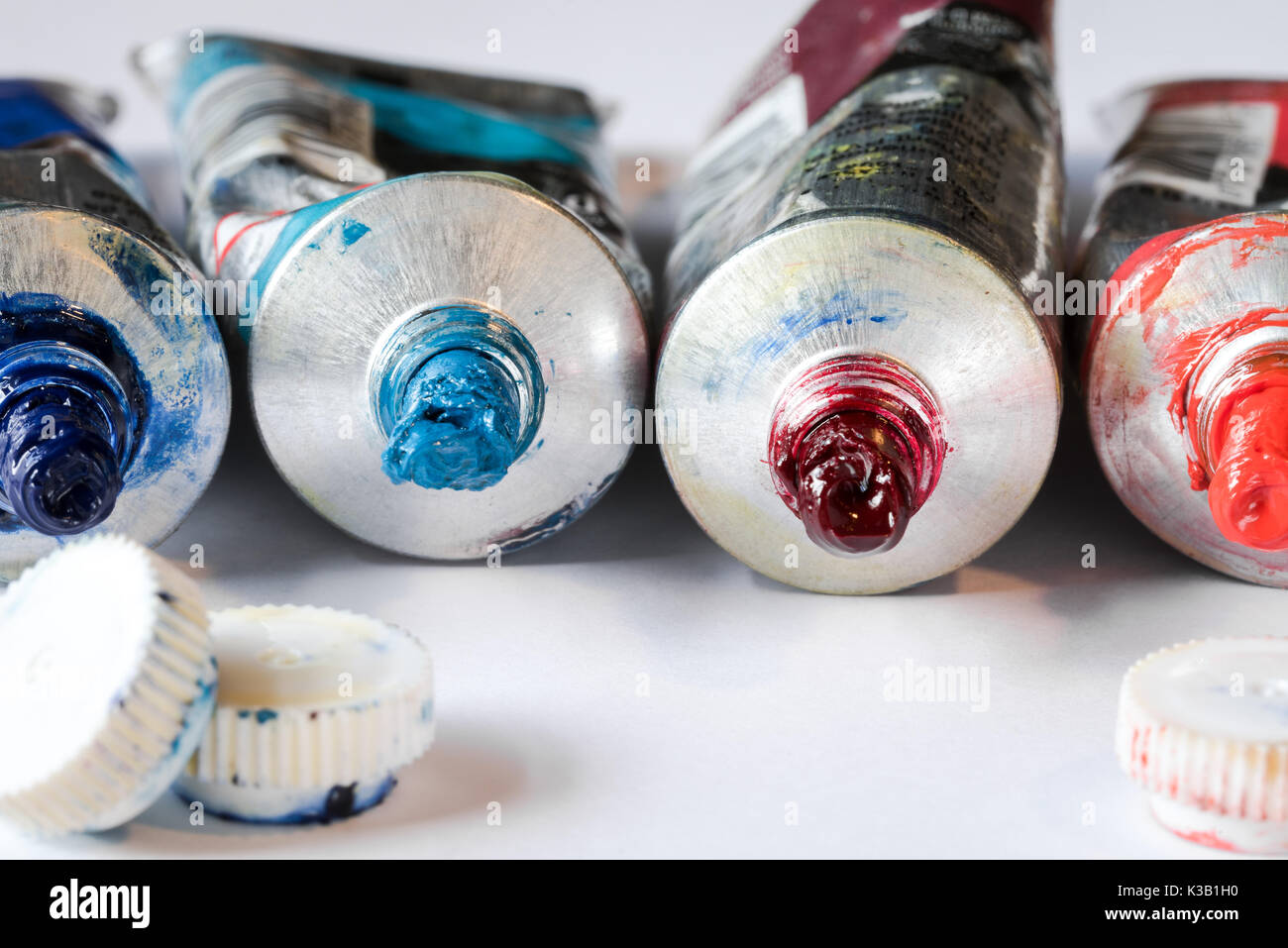 Tubes of paint Stock Photo - Alamy