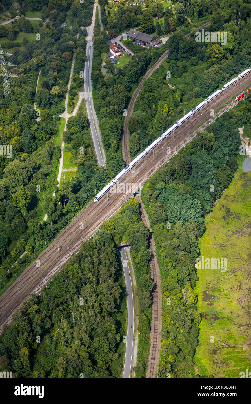 Ruhrradschnellweg, bicycle speedway between Essen and Mülheim, Railway ...