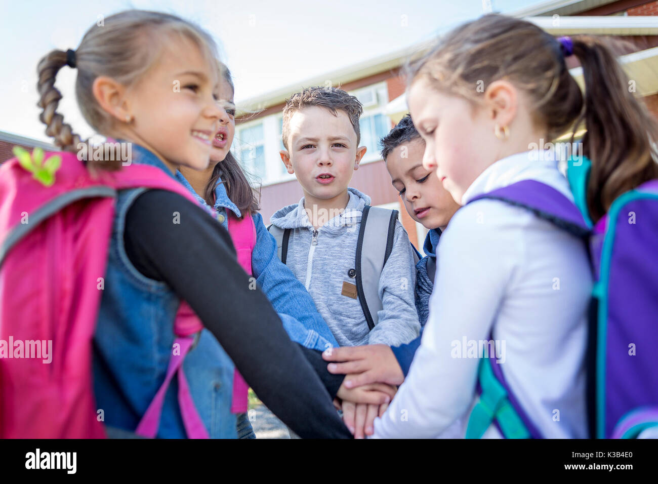 Boy students group work hi-res stock photography and images - Alamy