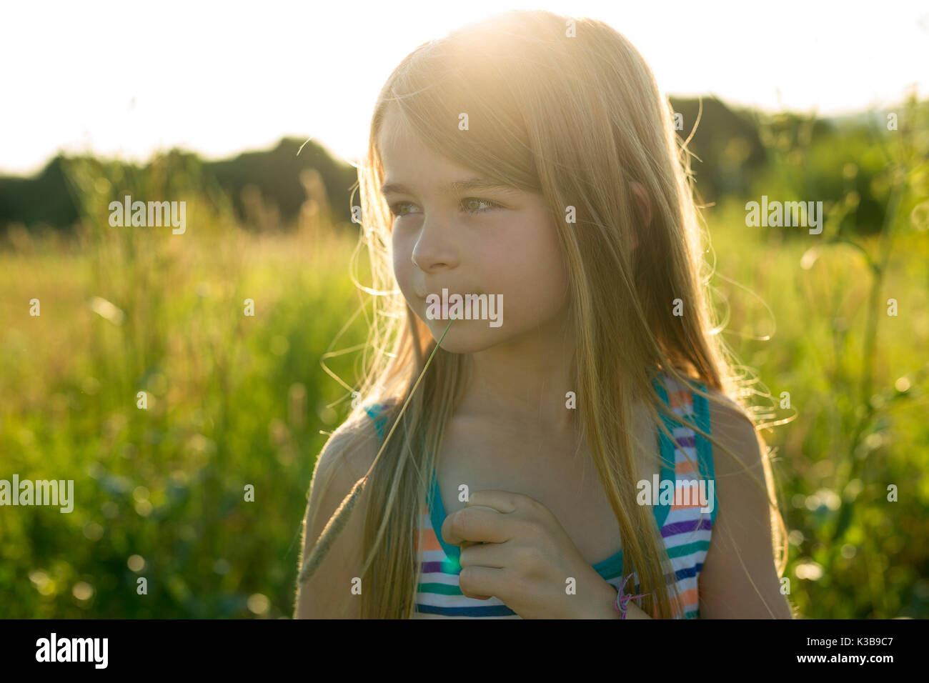 White fuzzy hair girl hi-res stock photography and images - Alamy