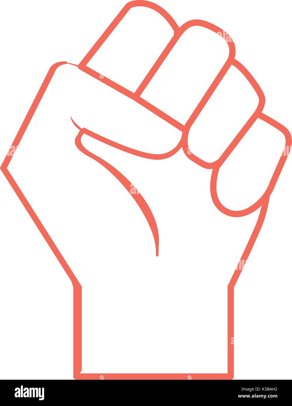 silhouette hand tight with all fingers design Stock Vector Image & Art ...