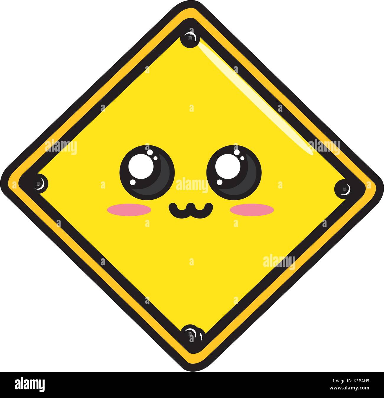 kawaii cute tender blank emblem notices Stock Vector Image & Art - Alamy