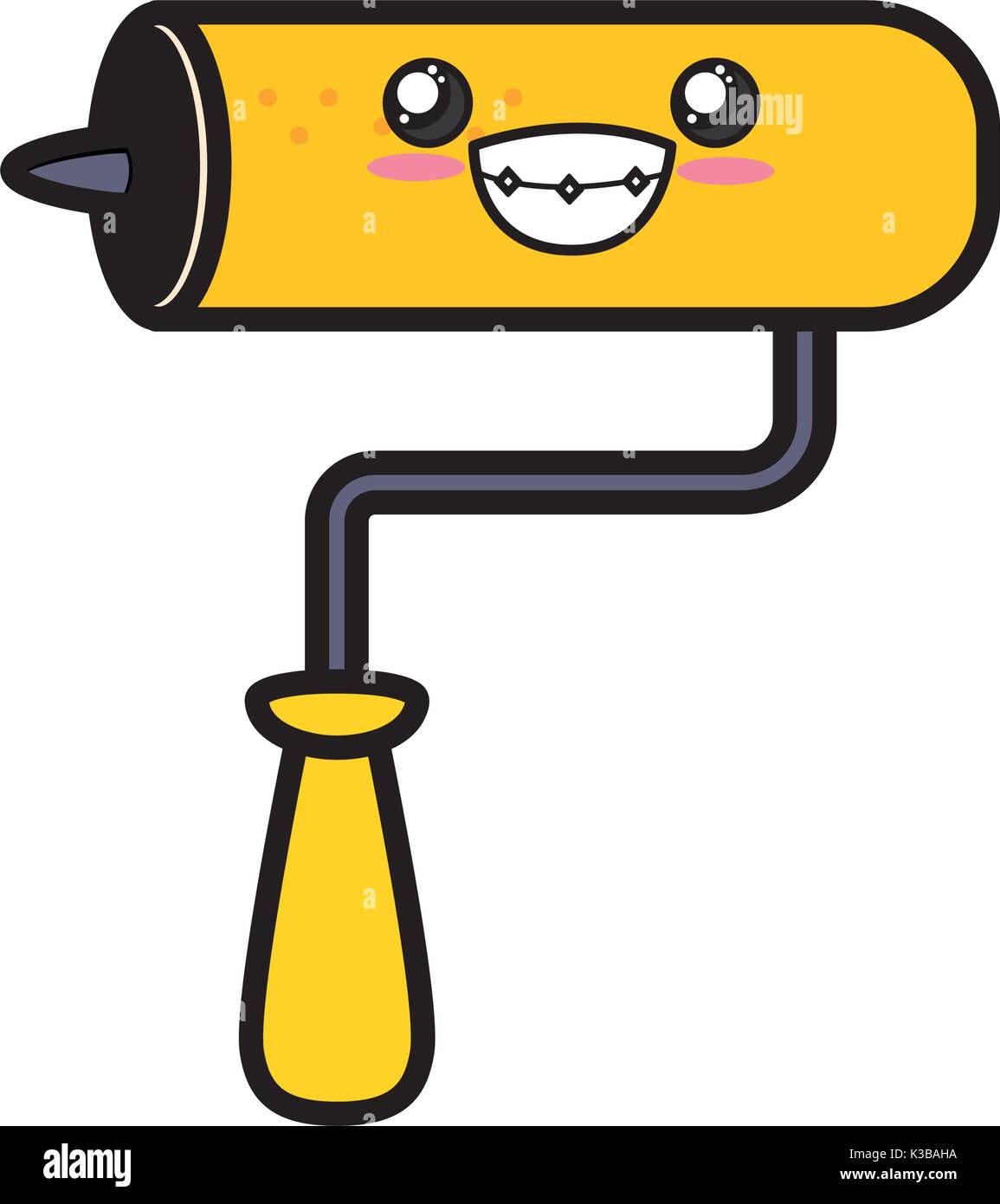kawaii cute happy mallet tool Stock Vector Image & Art - Alamy