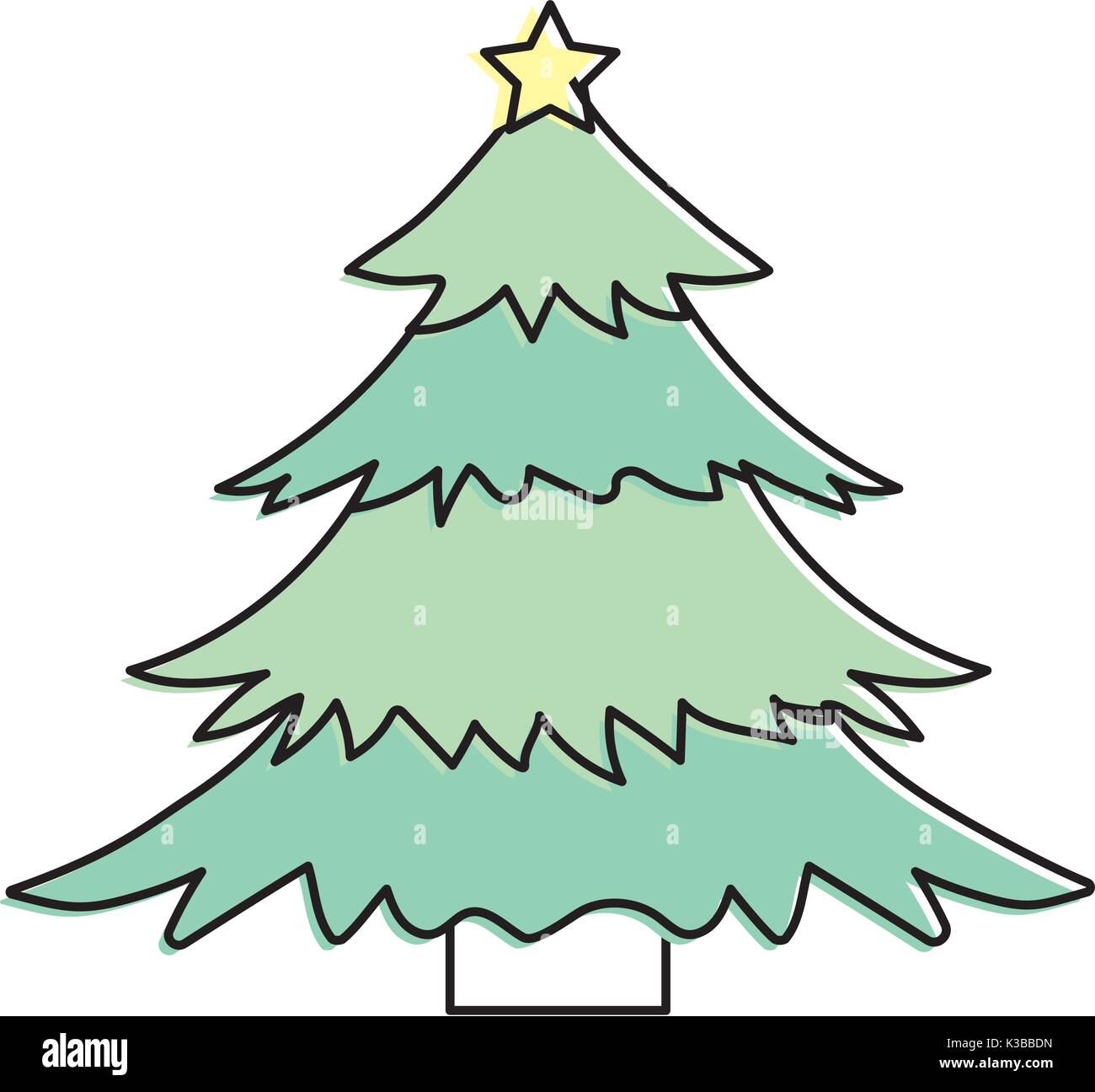 Branches christmas trees tree Stock Vector Images - Alamy