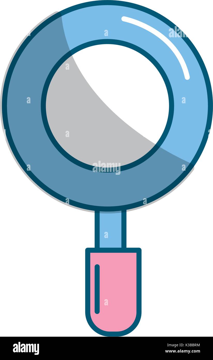 magnifying glass search and exploration symbol Stock Vector Image & Art ...