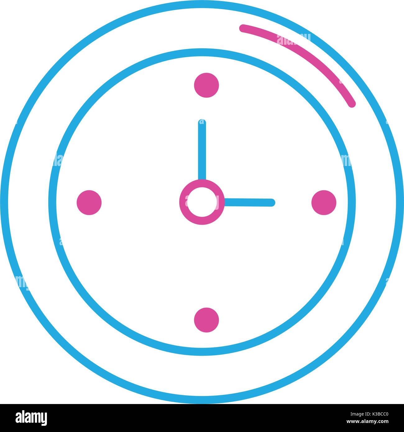 line wall clock design to know the time Stock Vector Image & Art - Alamy