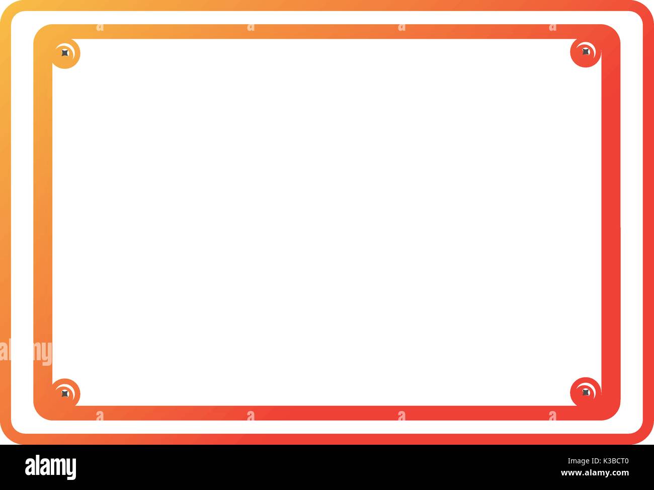 line metal emblem notices and frame design Stock Vector Image & Art - Alamy